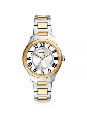 Fossil Gilmore Roman Numeral 38mm Watch - Silver