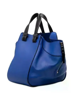 Loewe Bicolor Calfskin Hammock Satchel Bag - Blue