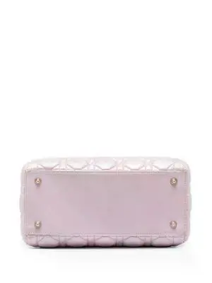 Dior Medium Lambskin Cannage Lady Satchel - Pink