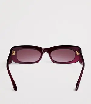 Balenciaga Diva Rectangle Sunglasses