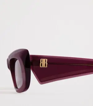 Balenciaga Diva Rectangle Sunglasses