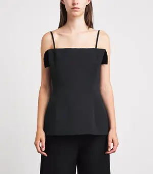FFORME Cotton-silk Sola Bustier Top