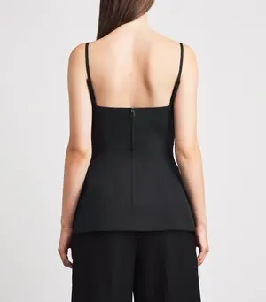 FFORME Cotton-silk Sola Bustier Top