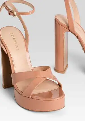 Retrofete Melodia Platform Sandal - Nude