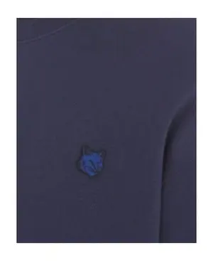 Maison Kitsuné Fox Patch Crewneck Sweatshirt