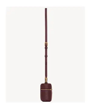 Saint Laurent Gaby Vanity Bag In Quilted Lambskin - Cabernet Red