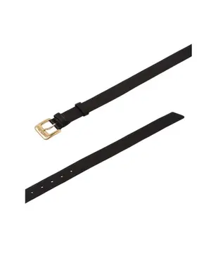 Miu Miu Logo Embossed Buckled Leather Belt