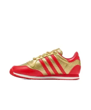 Adidas Galaxy Og Perforated Leather Trainers
