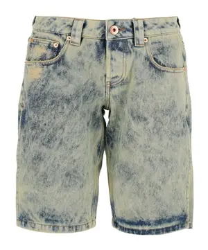 Vaquera Logo-patch Knee-length Denim Shorts