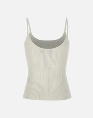 COURREGES Courrèges Reedition Ribbed Knit Top