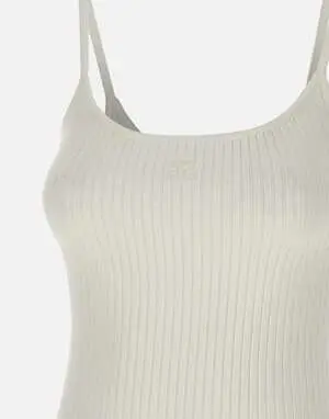 COURREGES Courrèges Reedition Ribbed Knit Top