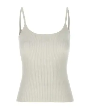 COURREGES Courrèges Ribbed Knit Tank Top