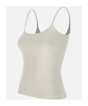 COURREGES Courrèges Ribbed Knit Tank Top - White