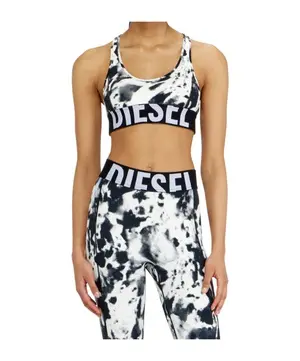 DIESEL® Sports Bra In Printed Microfibre