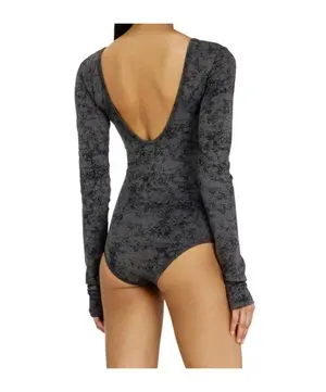 DIESEL® Open-back Long-sleeve Bodysuit