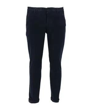 DONDUP Corduroy Straight Trousers - Black