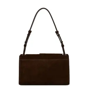 CHRISTIAN LOUBOUTIN Small Knotted Suede Shoulder Bag