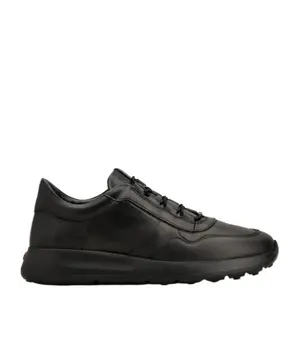 TOD'S Leather Lace-up Sneakers - Black