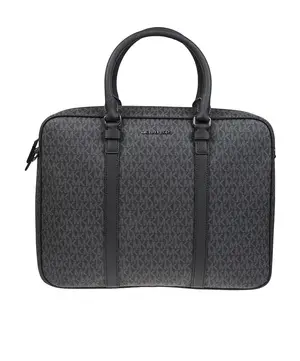 Michael Kors Logo Lettering Jacquard Bag - Black