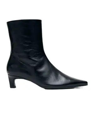 ALOHAS Ambar Rift Leather Ankle Boots - Black