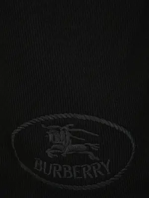 Burberry Long Sleeved Crewneck Top - Black