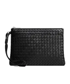 Bottega Veneta Intrecciato Piccolo Woven Prism Clutch