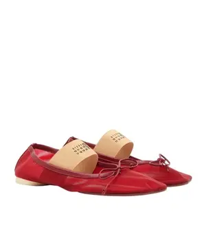 MAISON MARGIELA Numeric-strap Anatomic Ballet Flats