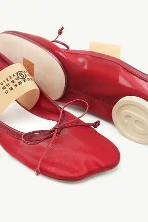 MAISON MARGIELA Numeric-strap Anatomic Ballet Flats