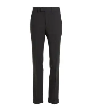 PT TORINO Casual Pants With Belt Loops - Black