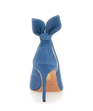 AQUAZZURA Pointed Toe High Heel Pumps With Bow Detailing