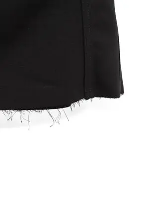 Rick Owens Wool Crepe Bustier Top - Black