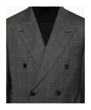 Caruso Check Double-breasted Suit