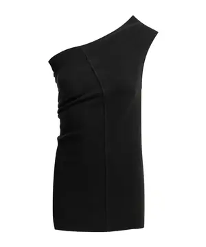 Rick Owens One Shoulder Asymmetrical Draped Top