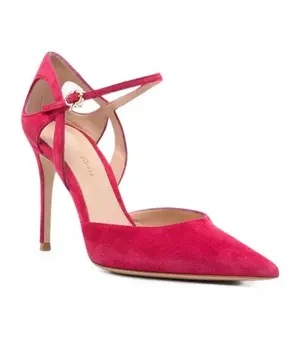 GIANVITO ROSSI Pointed-toe High Heels With Criss-cross Ankle Straps