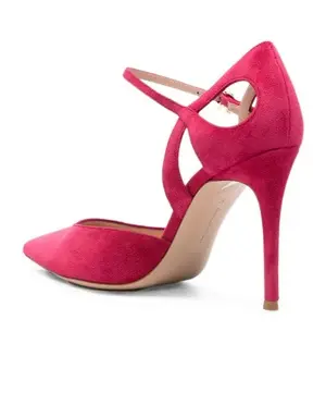 GIANVITO ROSSI Pointed-toe High Heels With Criss-cross Ankle Straps