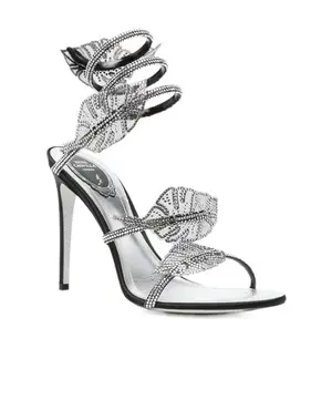 Rene Caovilla Round-toe High-heeled Sandals