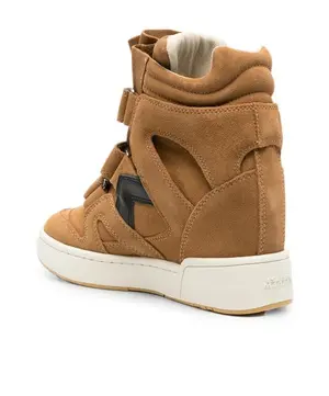 Isabel Marant Étoile Im3 High-top Leather Wedge Sneakers