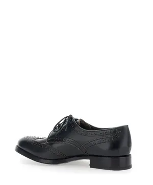 LIDFORT Round Toe Lace-up Shoes