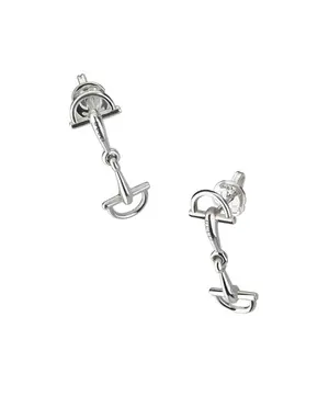 Gucci Stirrup Earrings - Gray