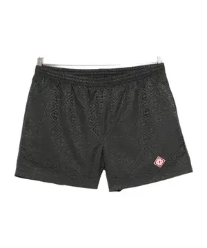 Casablanca Elastic Waist Swim Trunks - Black