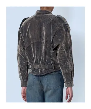 Vaquera Flocked Denim Jacket