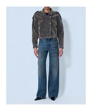 Vaquera Flocked Denim Jacket