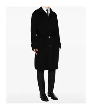 LARDINI Belted Single-breasted Coat