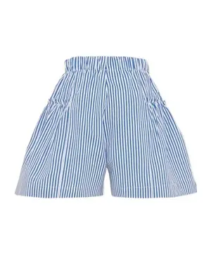 Monnalisa Elastic Waist Striped Shorts