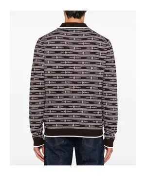 Casablanca Jacquard Knitted Polo Shirt