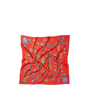 Versace Patterned Silk Scarf