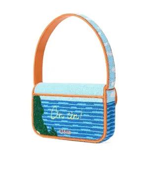 Staud Tommy Beaded Bag Sunset Spritz