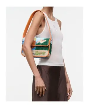 Staud Tommy Beaded Bag Sunset Spritz