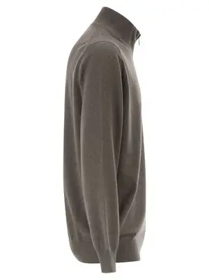 Brunello Cucinelli Funnel-neck Knitted Polo Shirt - No