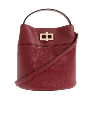 Furla Amelia Leather Tote Bag - Deep Red